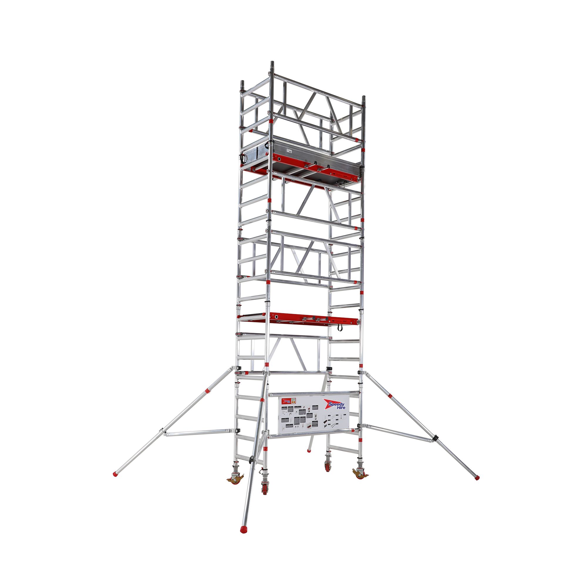 1.62m Two man Mi Access tower 4m HRH - Weekend hire