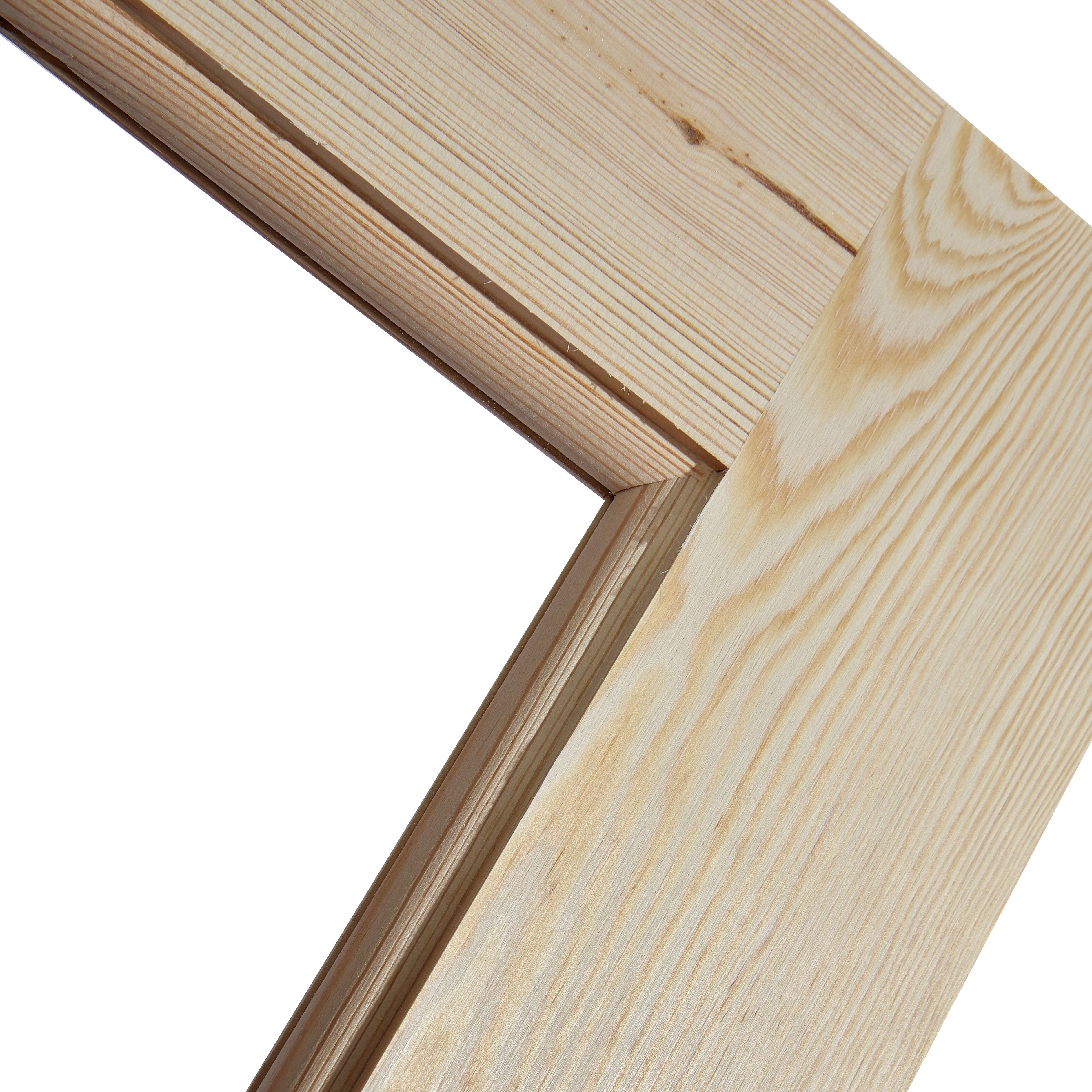 10 Lite Glazed Knotty pine Internal Tri-fold Door set, (H)2035mm (W)2374mm