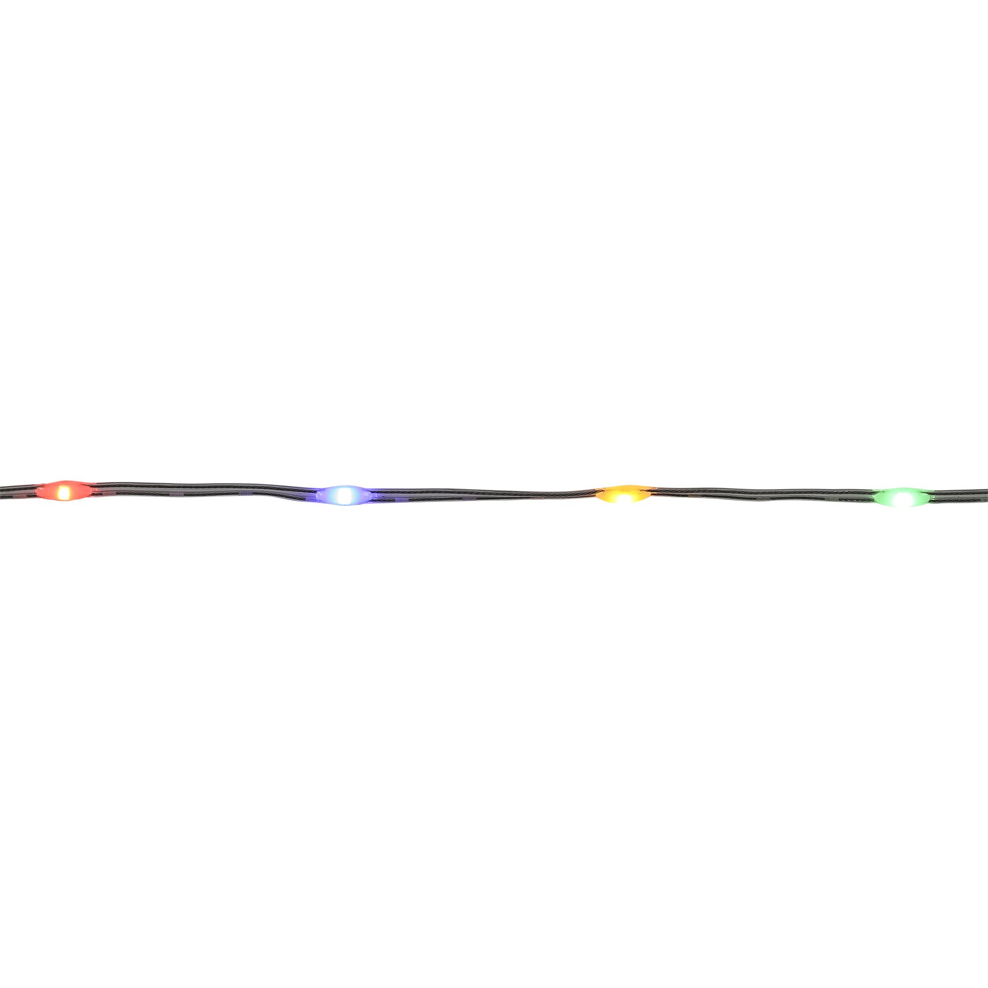 100 Multicolour LED String lights With timer function Clear cable