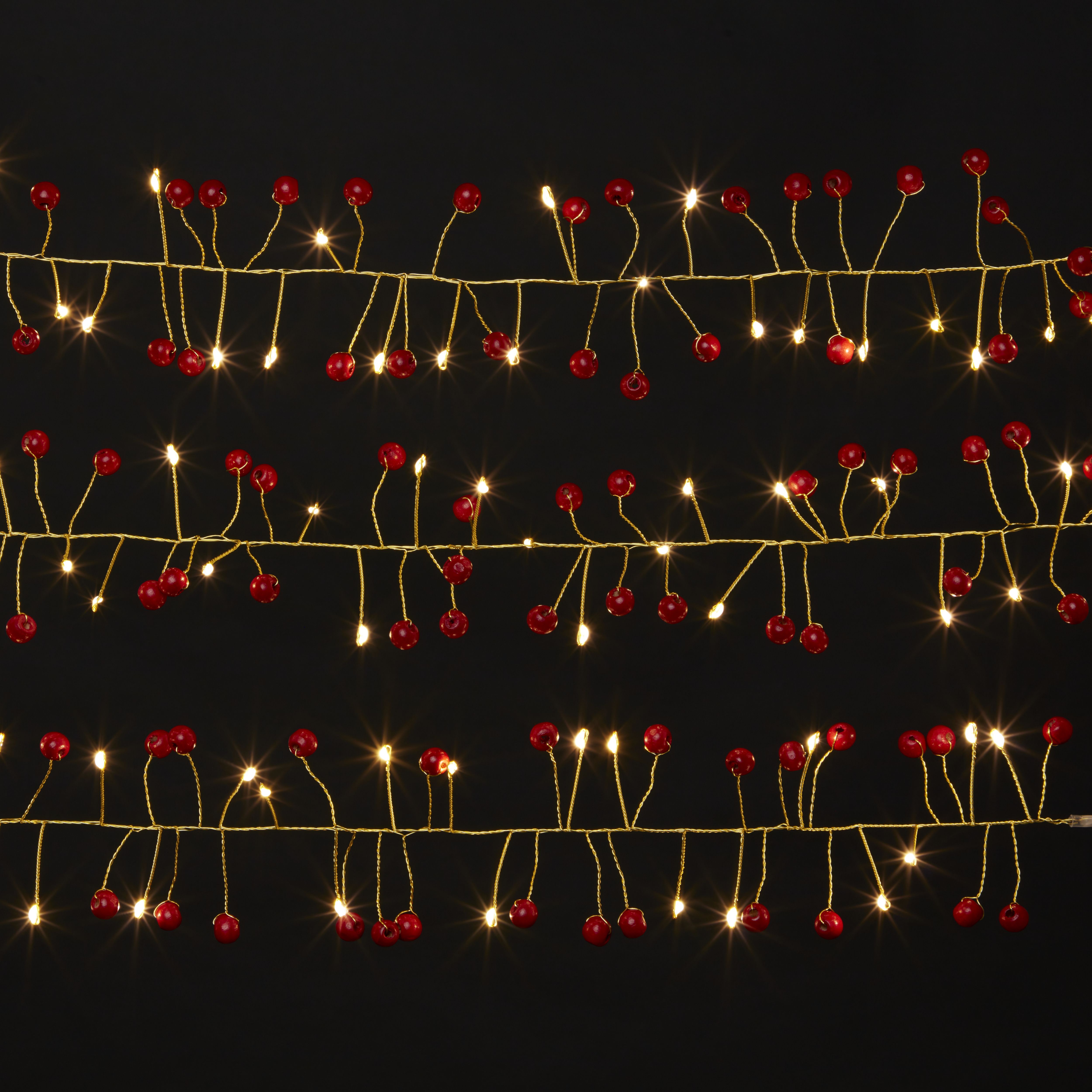 100 Warm white LED Cluster lights with 5.98m | DIY at B&Q