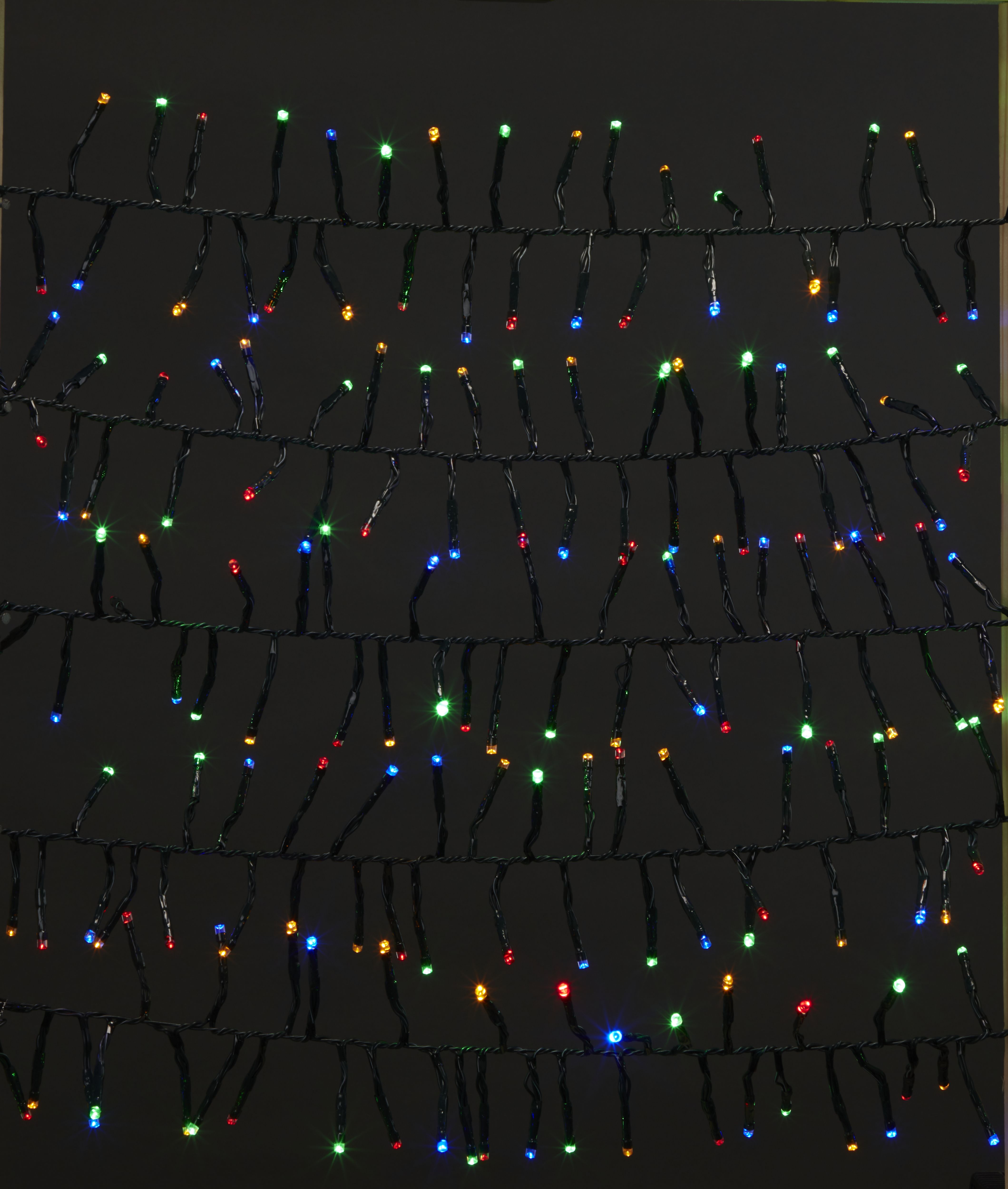 1000 Warm white & multicolour LED Cluster lights & cable