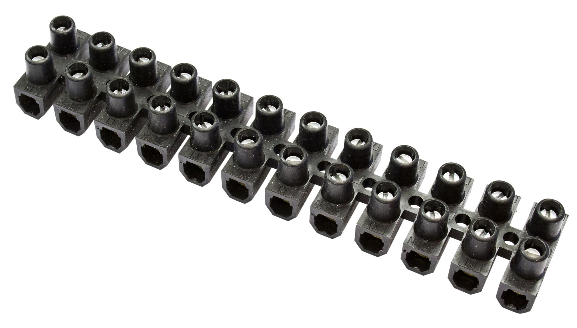12 way 15A Plastic Earth terminal block | DIY at B&Q