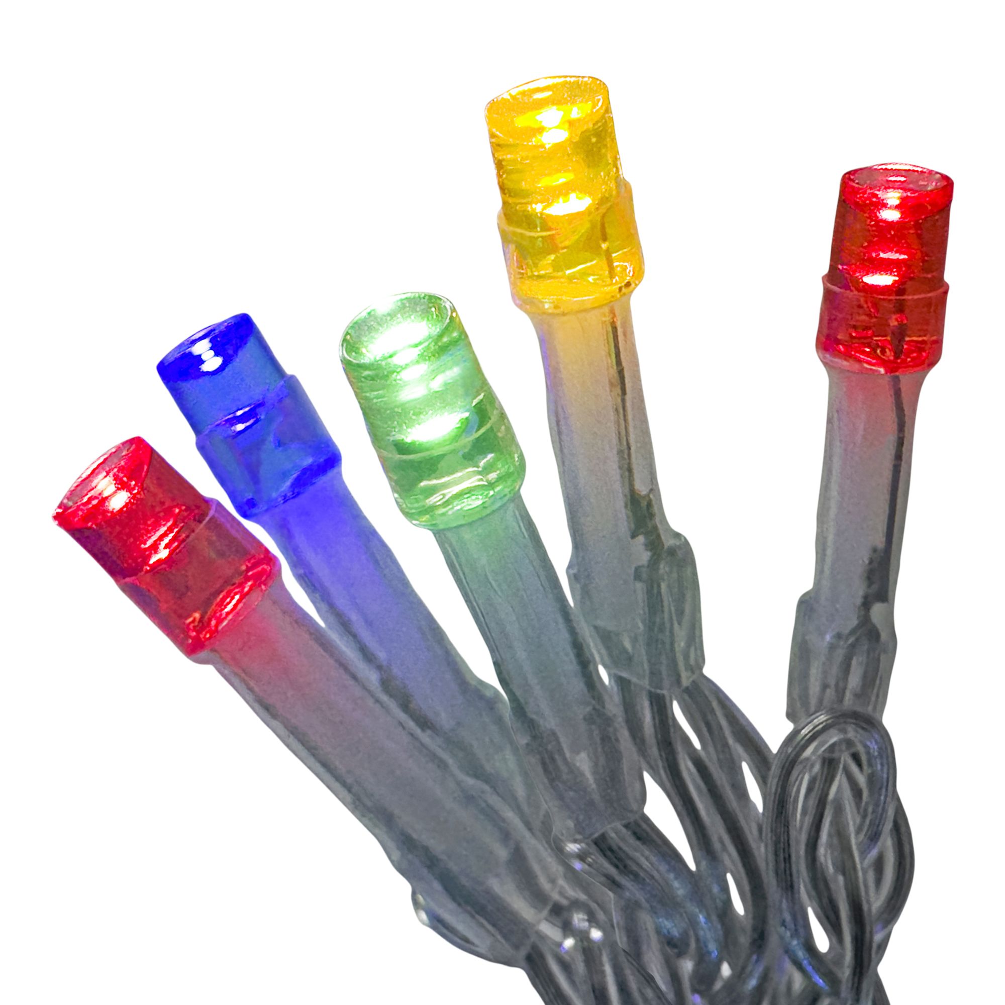 120 Multicolour LED String lights With timer function Clear cable