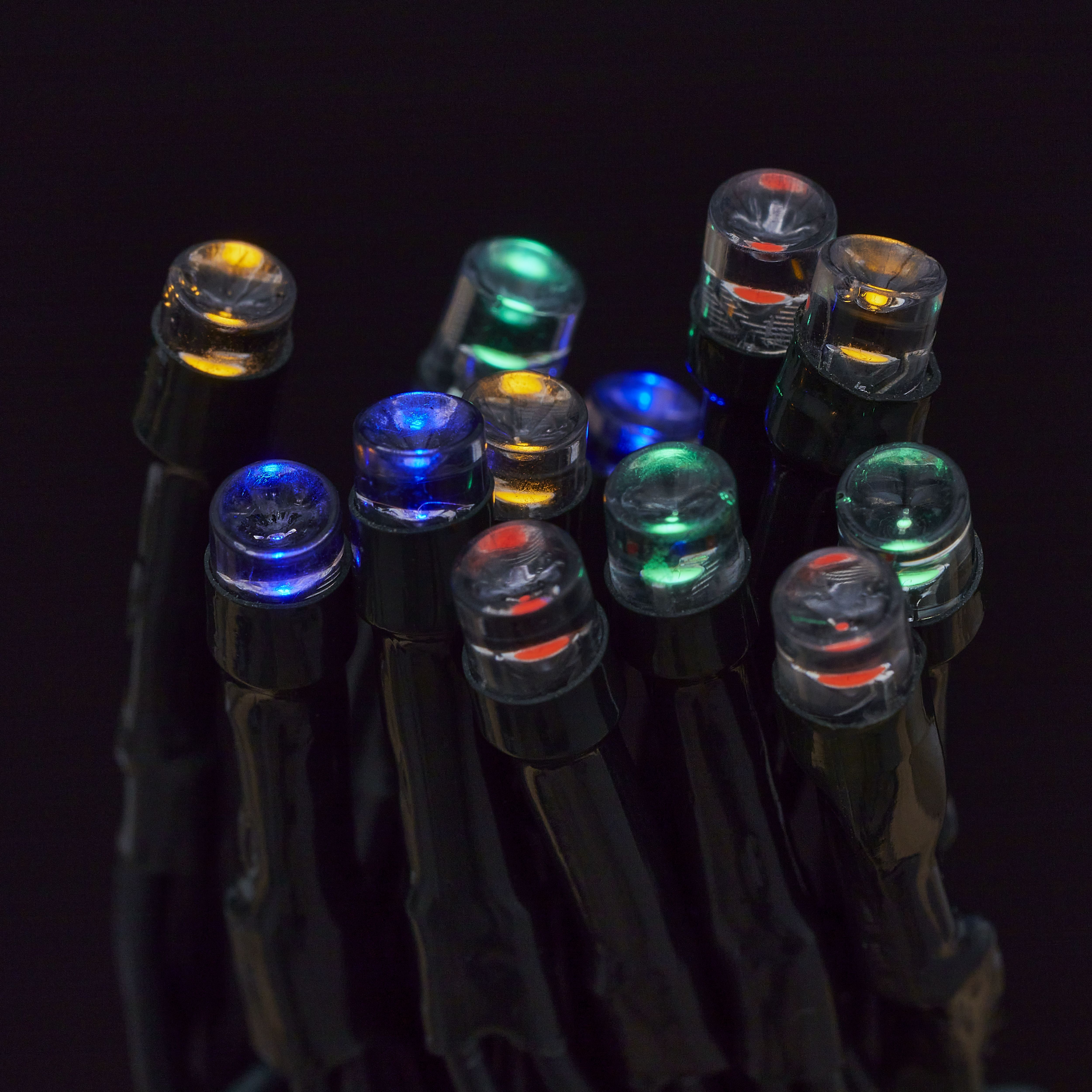 120 Multicolour LED With timer function String lights with 12.2m Green cable