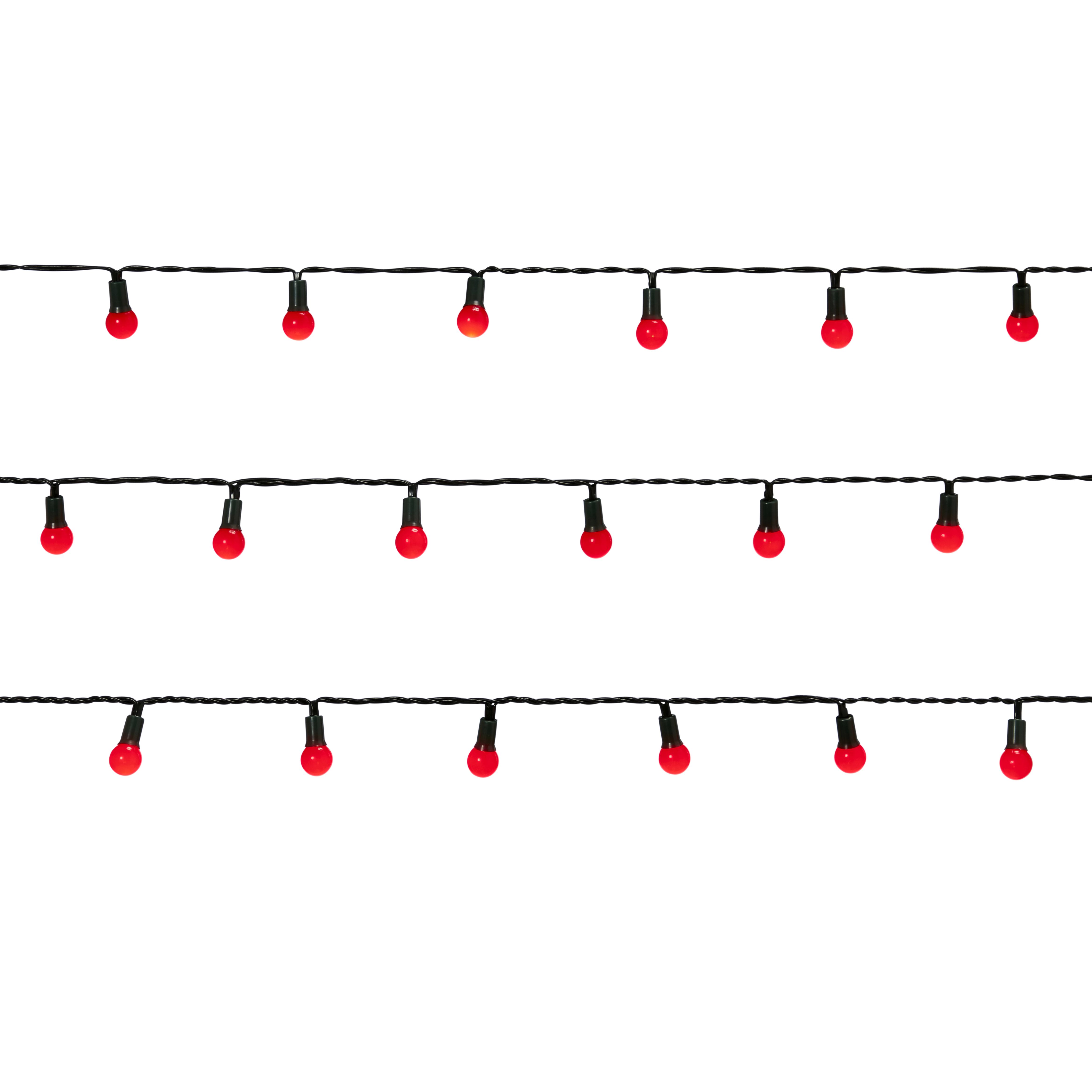 120 Red Berry LED With timer function String lights with 13.52m Green cable