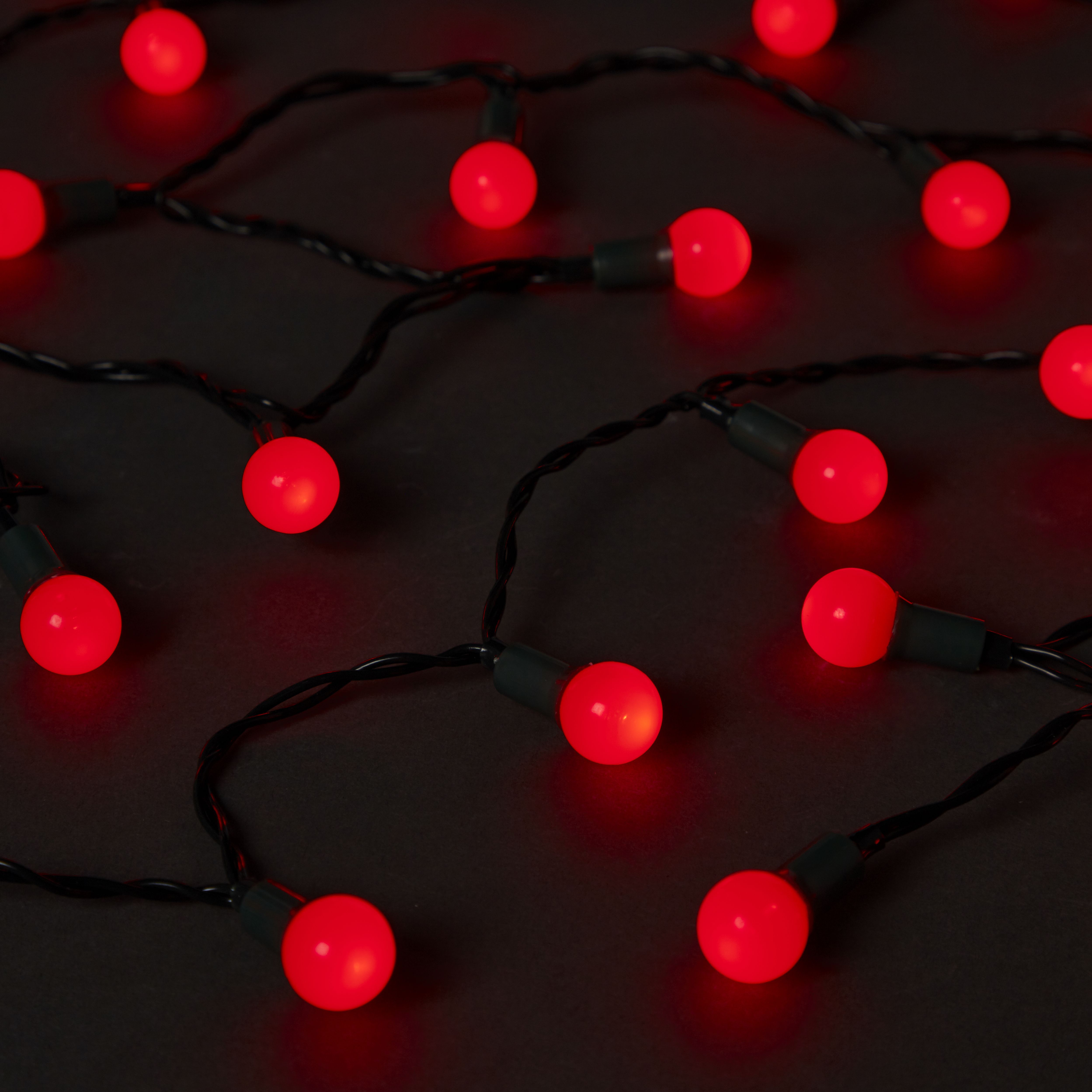 120 Red Berry LED With timer function String lights with 13.52m Green cable