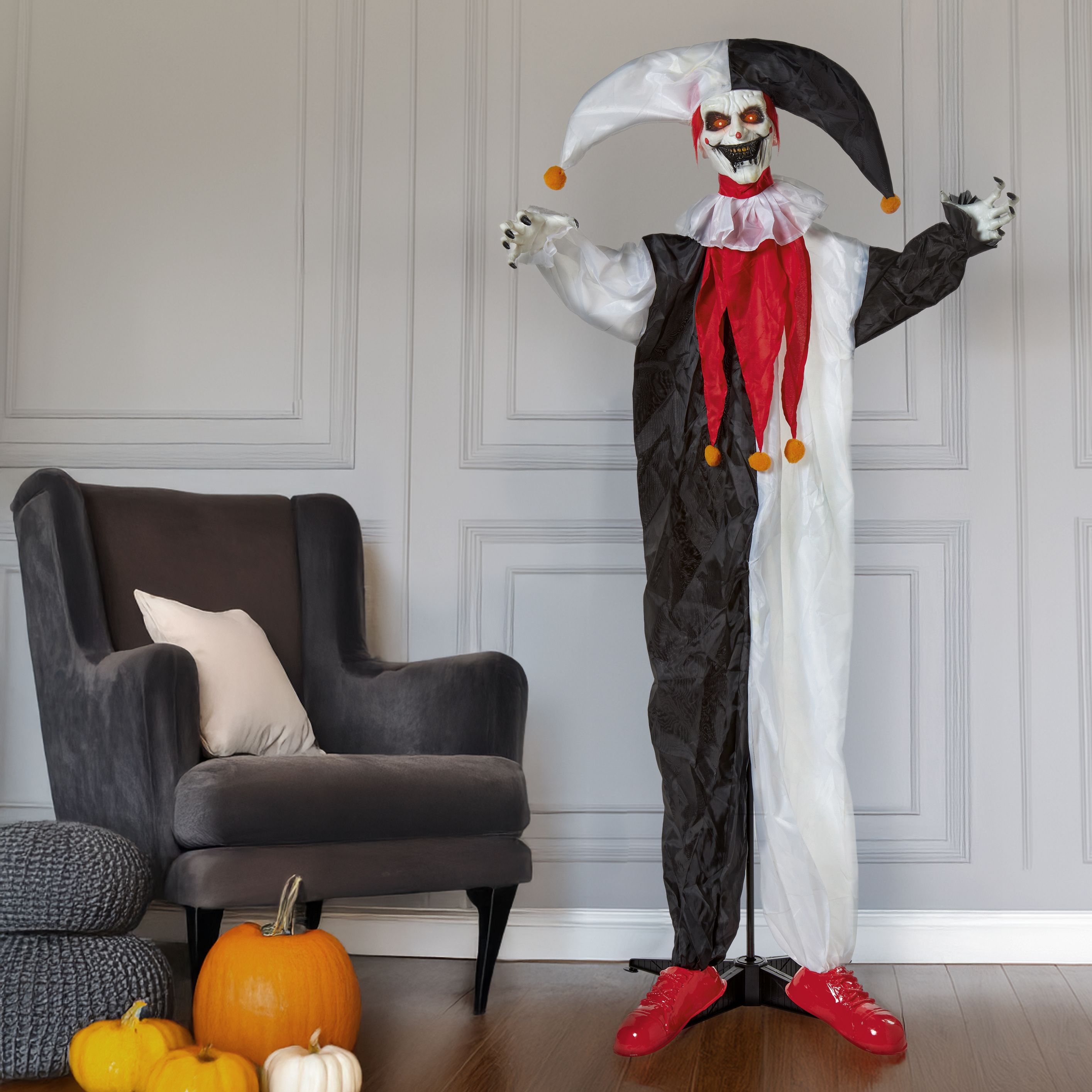 170CM STANDING ANIMATED JESTER DECORATION