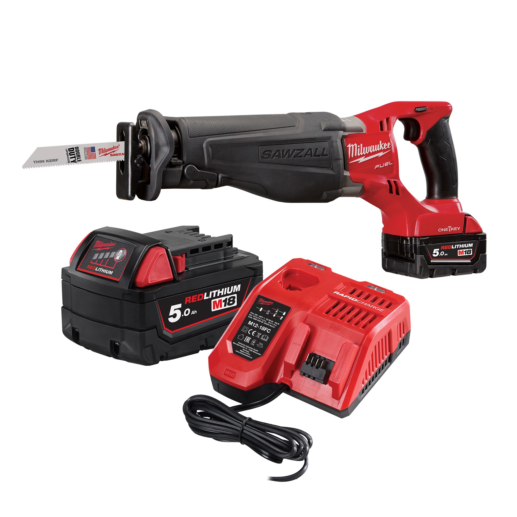 18V 5Ah Li-ion Cordless Reciprocating saw bundle - Week hire | DIY at B&Q