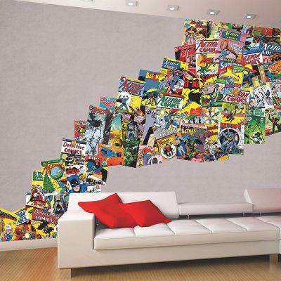 1Wall Multicolour Comic Matt Mural | DIY at B&Q