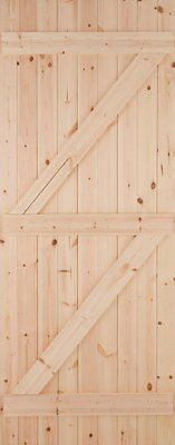 2 panel Unglazed Back door, (H)2032mm (W)813mm