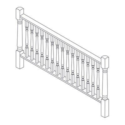 20 Piece Colonial Starter Balustrade kit, 33.5kg