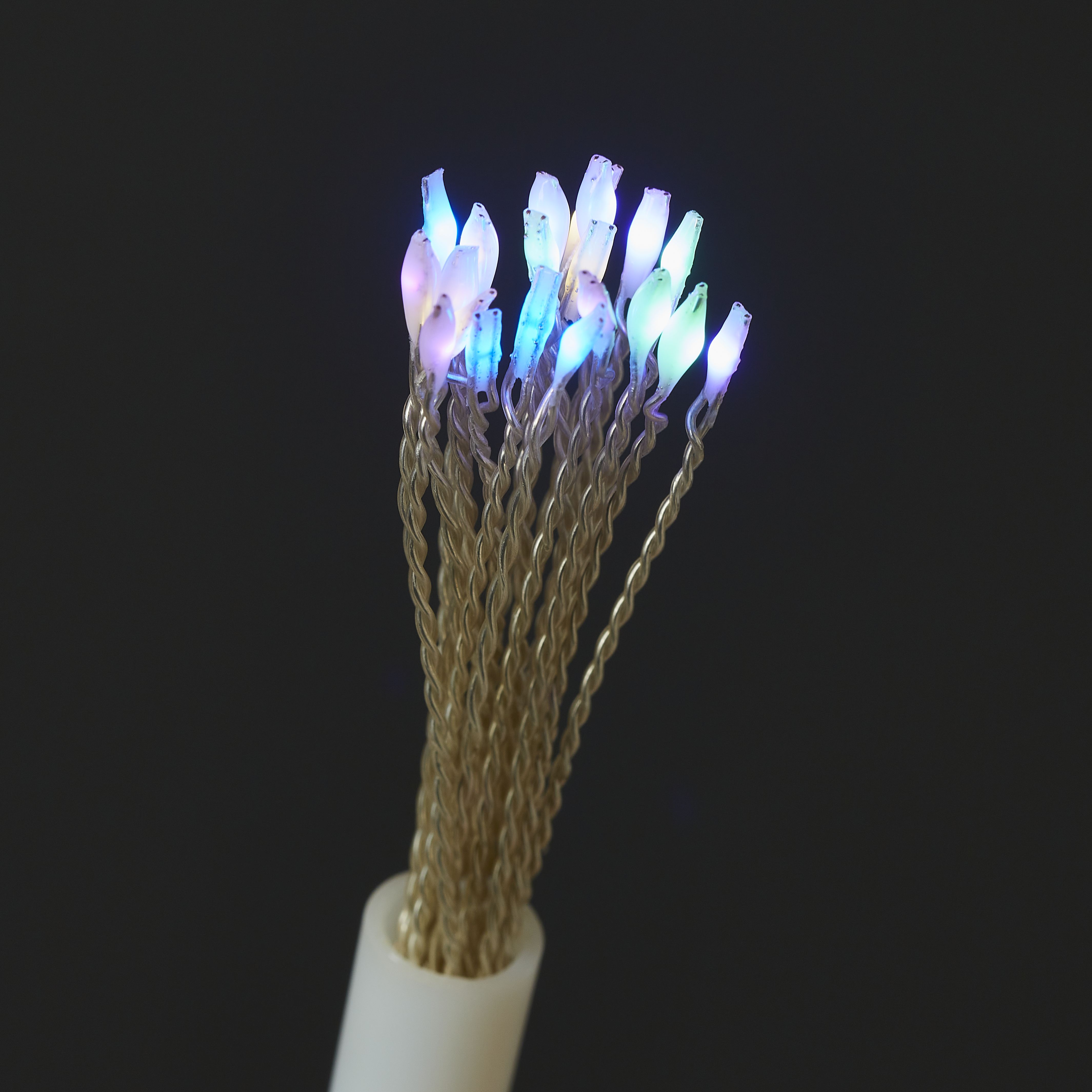 200 Rainbow Starburst LED String lights With timer function & 3m Clear ...