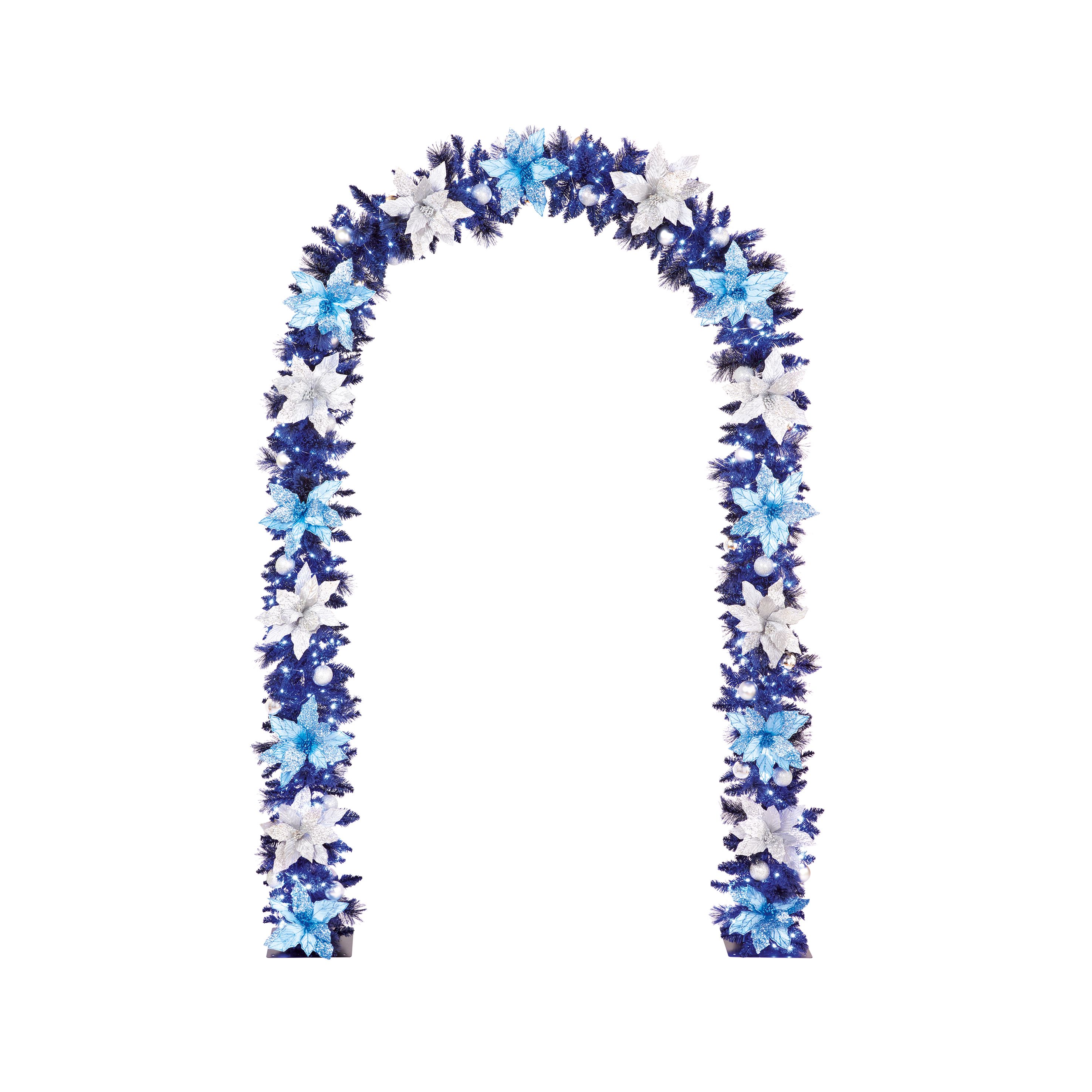 2300mm Black Metal Indoor Garland arch Standing decoration