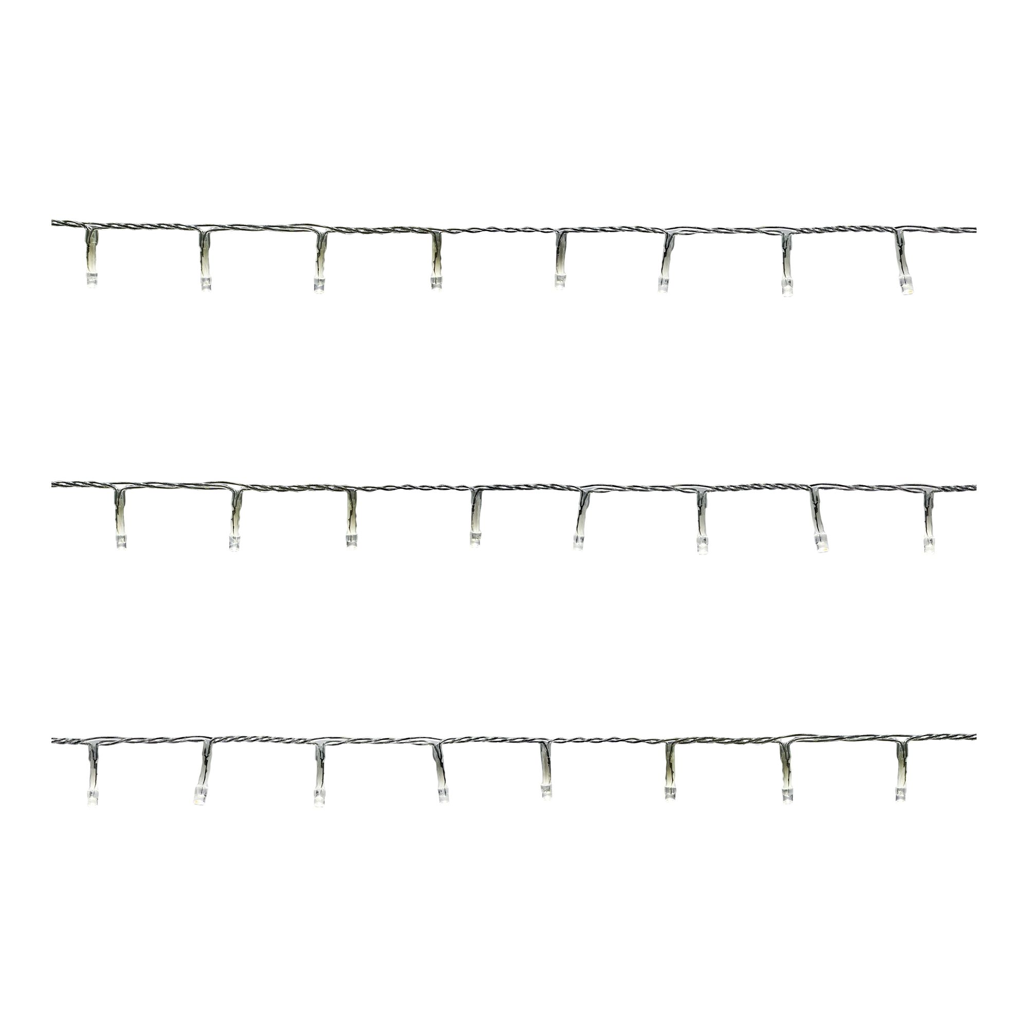 240 Ice white LED String lights With timer function Clear cable