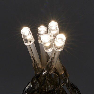 240 Ice white LED With timer String lights Clear cable