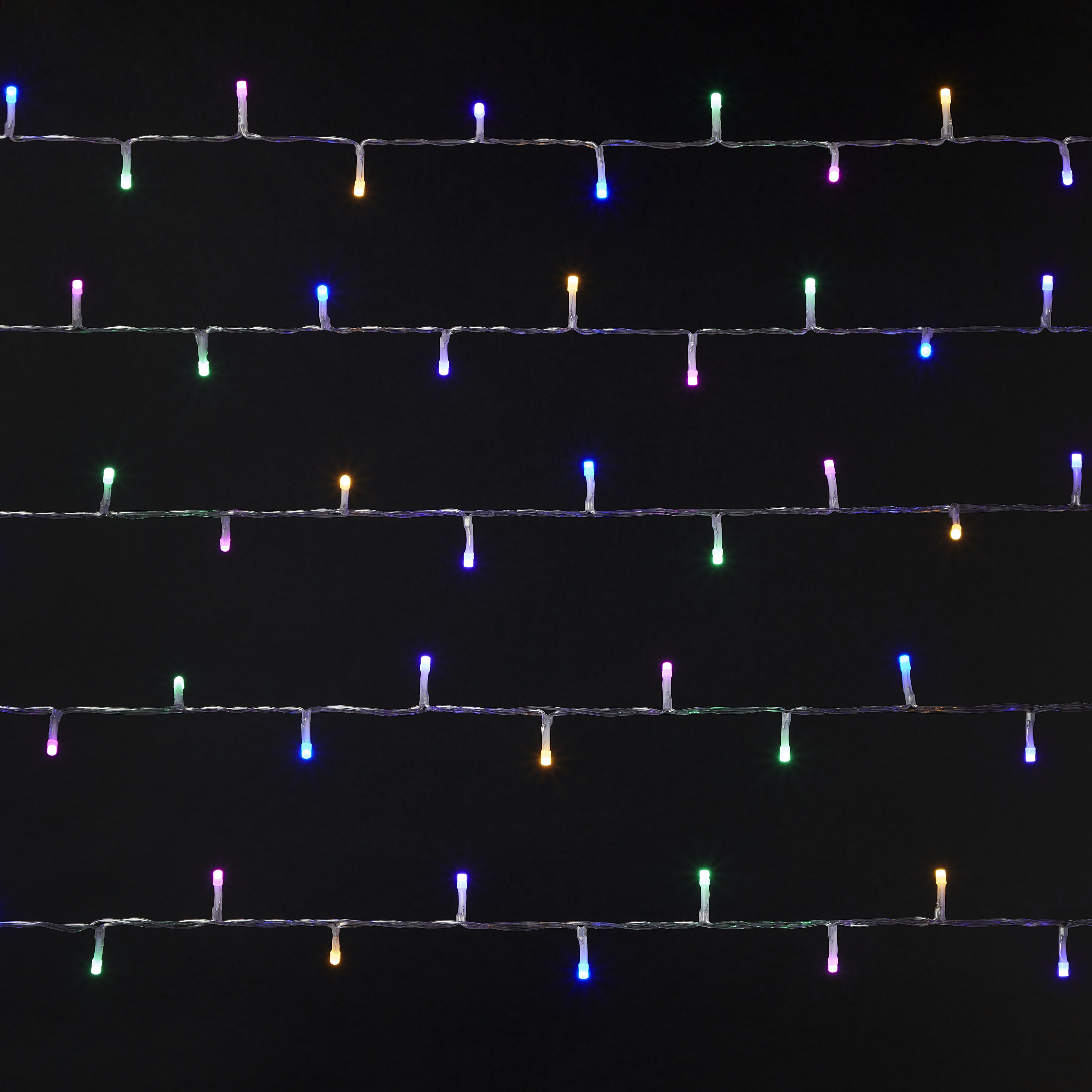 240 Rainbow LED With timer String lights with 20.34m Clear cable