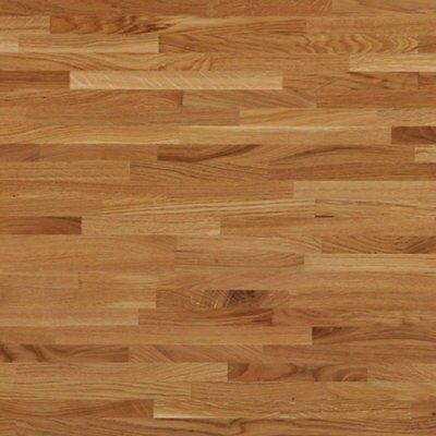 26mm Solid oak Square edge Kitchen Worktop, (L)3000mm