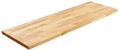 27mm Cooke & Lewis Natural Oak Worktop (L)2.4m (D)27mm | DIY at B&Q