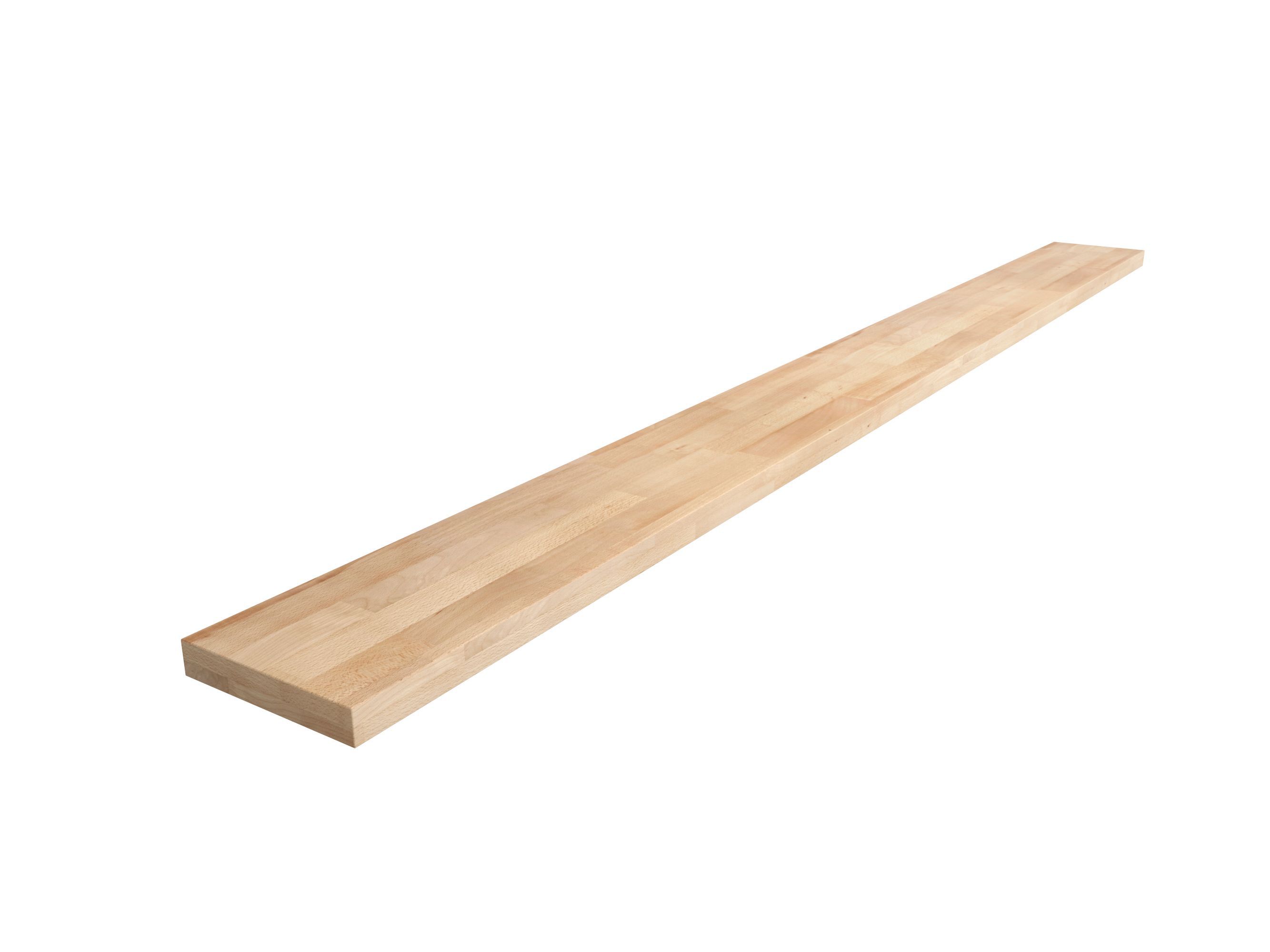 27mm GoodHome Hartland Natural Straight Oak Worktop (L)1.83m (D)155mm ...