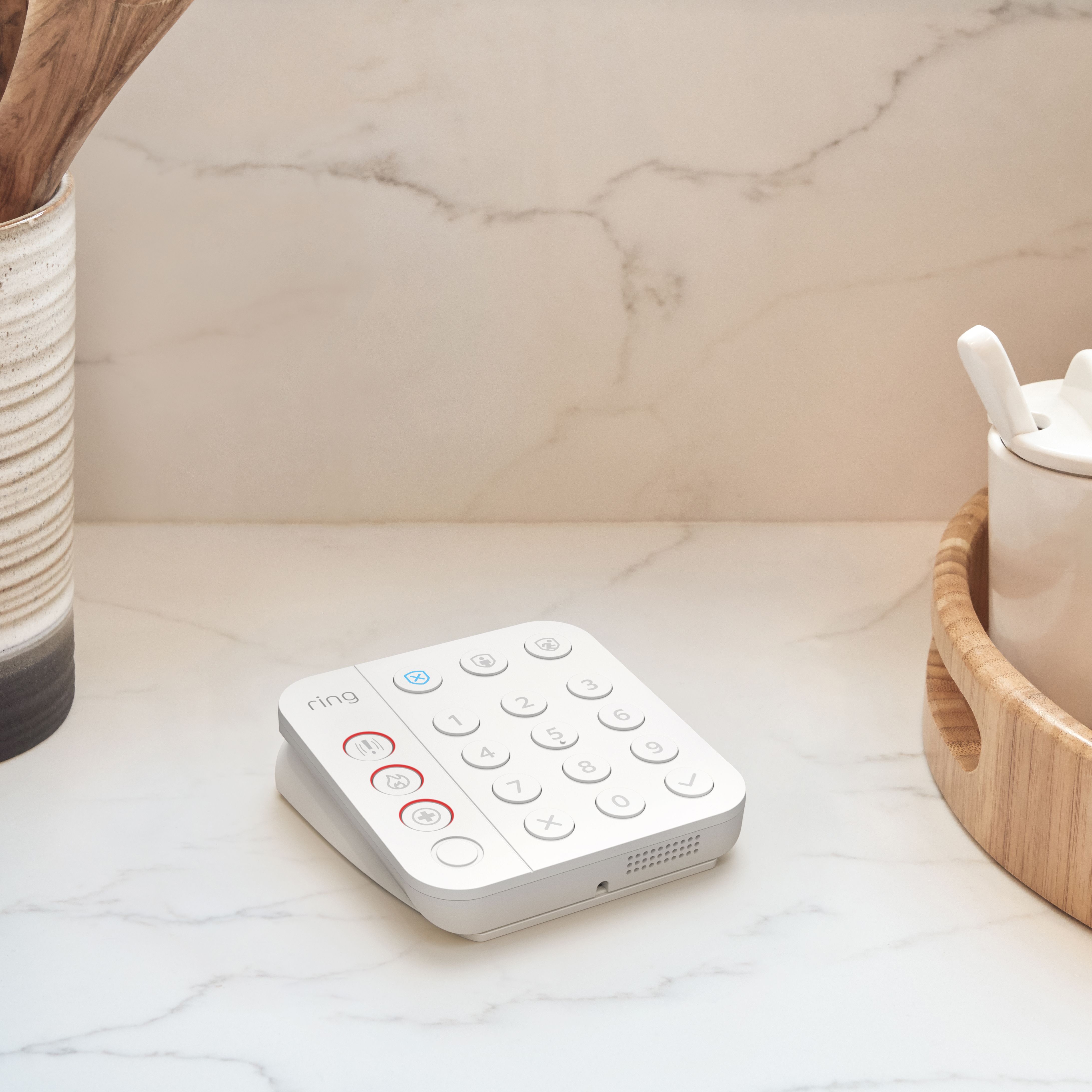 2nd Gen Hybrid Alarm keypad White Freestanding