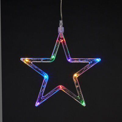 3 Multicolour Star LED Window light Clear cable | DIY at B&Q