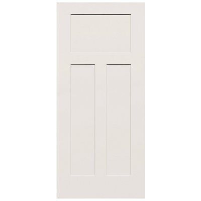 3 panel Traditional Primed White Internal Door, (H)1981mm (W)762mm ...