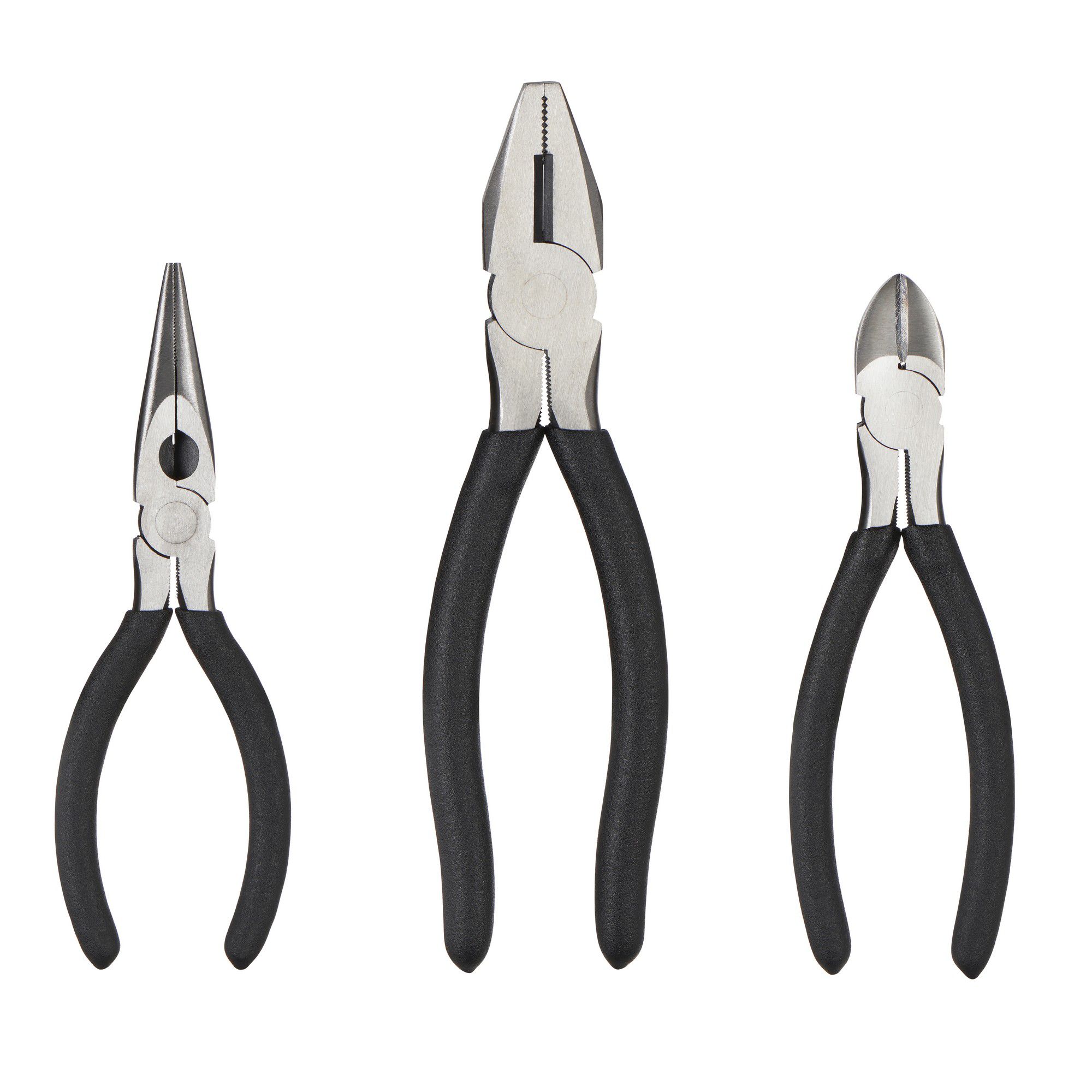 3 piece Carbon steel Pliers set PL107 Comfort grip