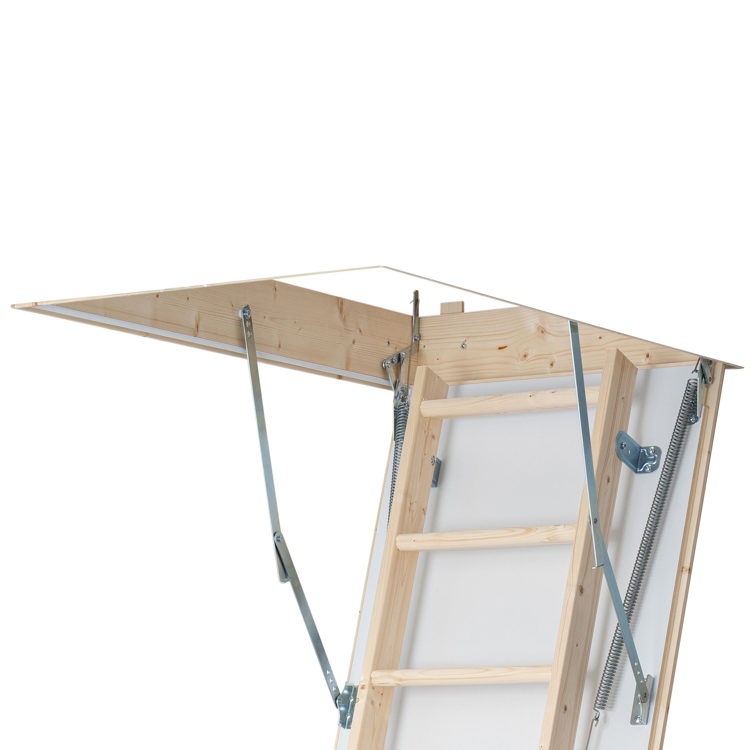 3 section 12 tread 26mm insulated hatch Folding Loft ladder kit