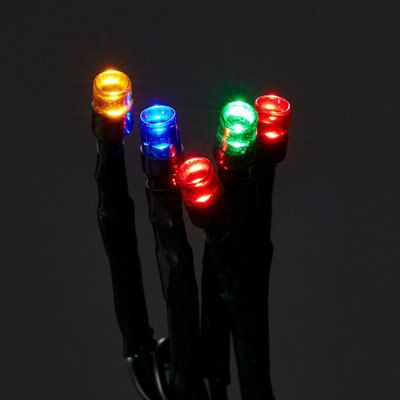 300 Multicolour Cluster LED String lights With timer function Green cable