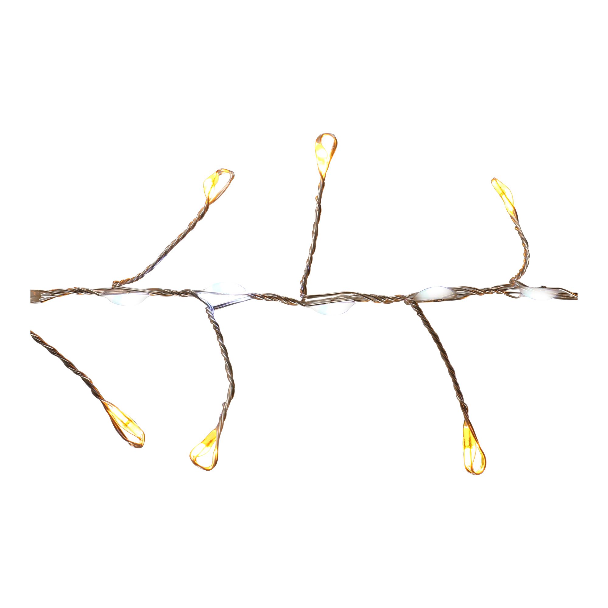 302 Multi White LED Cluster lights With timer function Clear cable