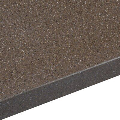 34mm Gold dust Matt Brown Granite effect Earthstone Round edge Kitchen ...