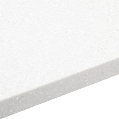 34mm Nordic Grey & white Stone effect Earthstone Round edge Kitchen ...