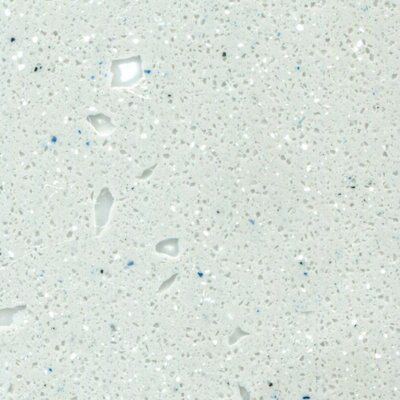 34mm Slate Matt Pale grey Acrylic Round edge Kitchen Breakfront Worktop ...