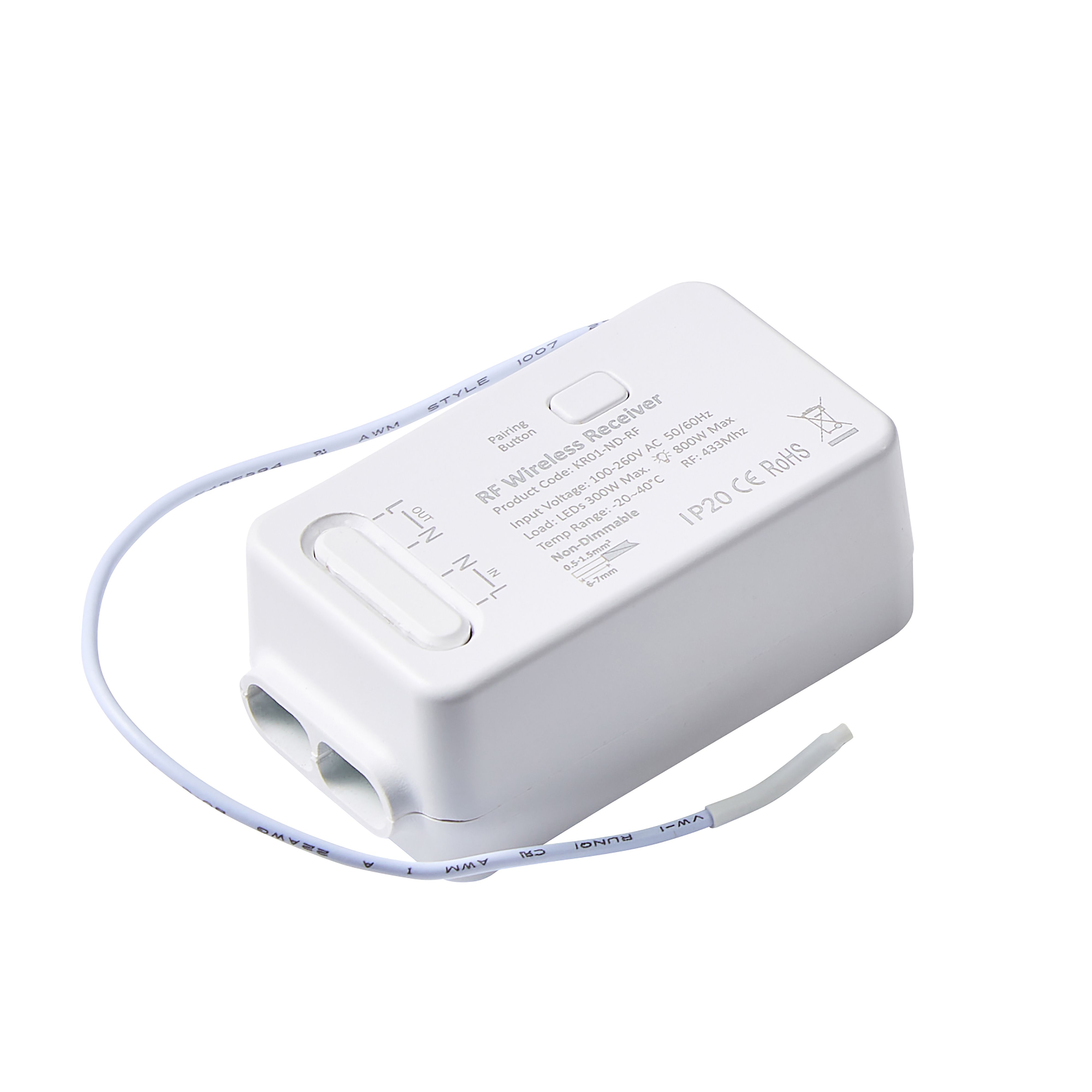 3A 2 way 1 gang Retractive switch Kinetic Matt White