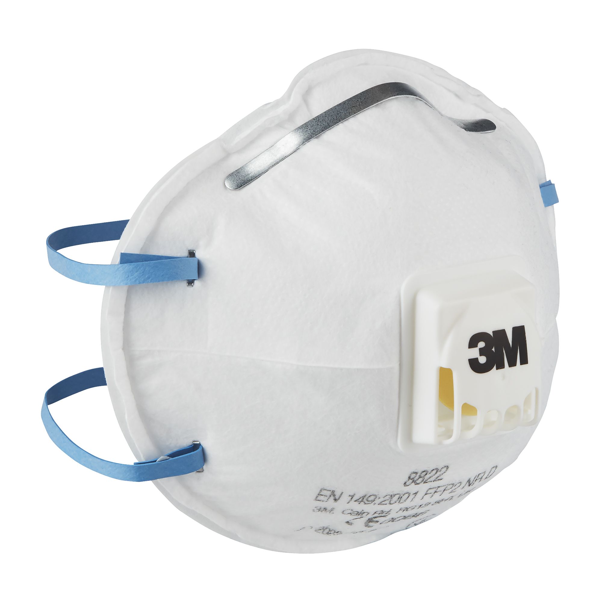 3M FFP2 Valved Disposable dust mask 8822, Pack of 3