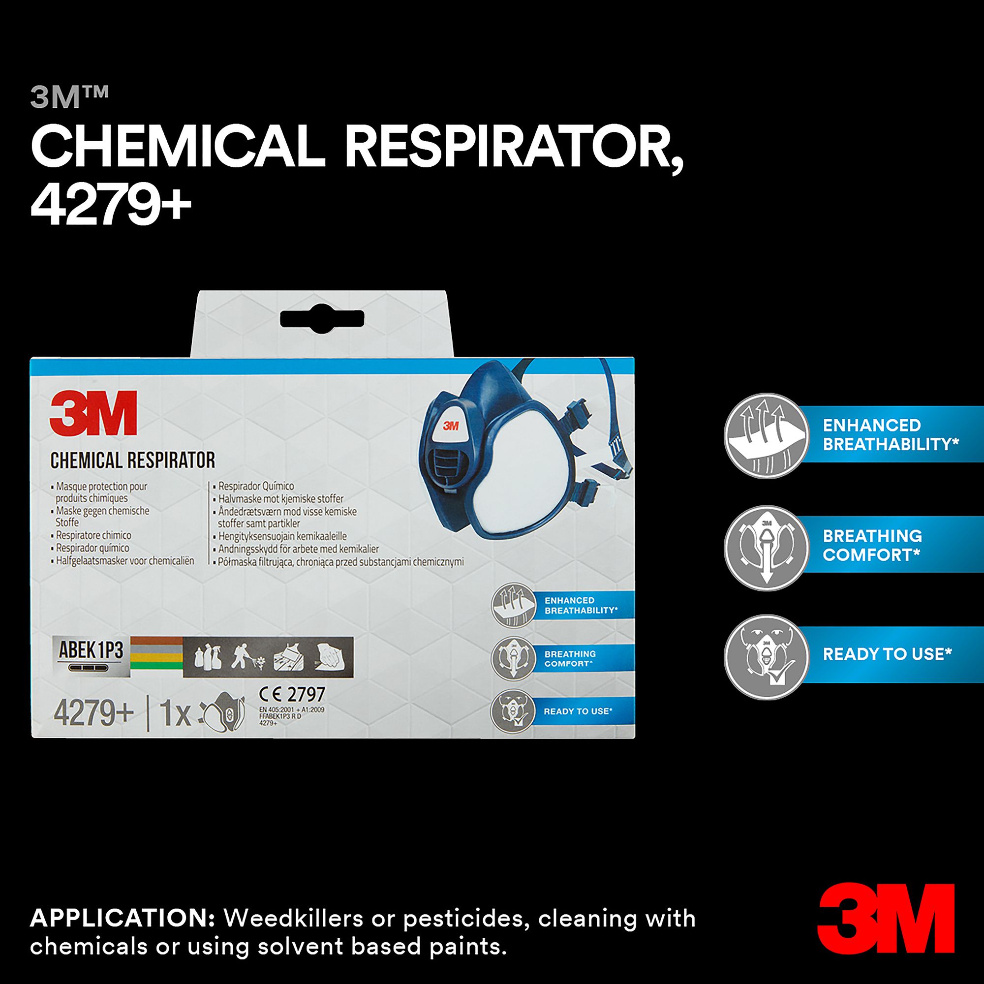3M Reusable respiratory mask 4279
