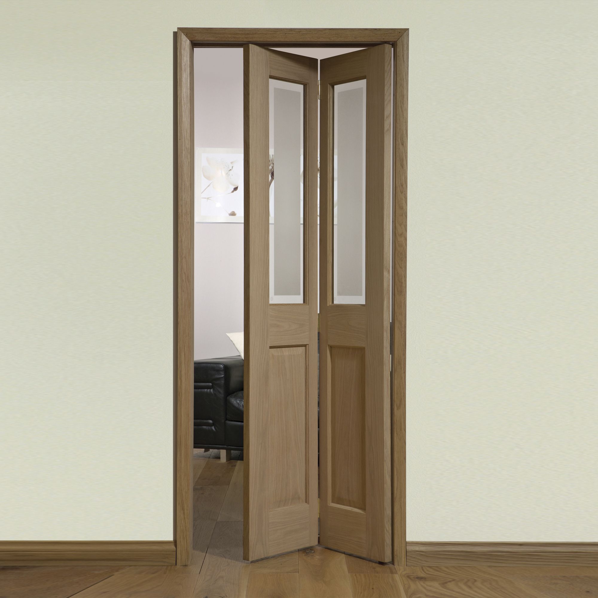 Interior Bifold Doors With Glass Panels - Glass Designs