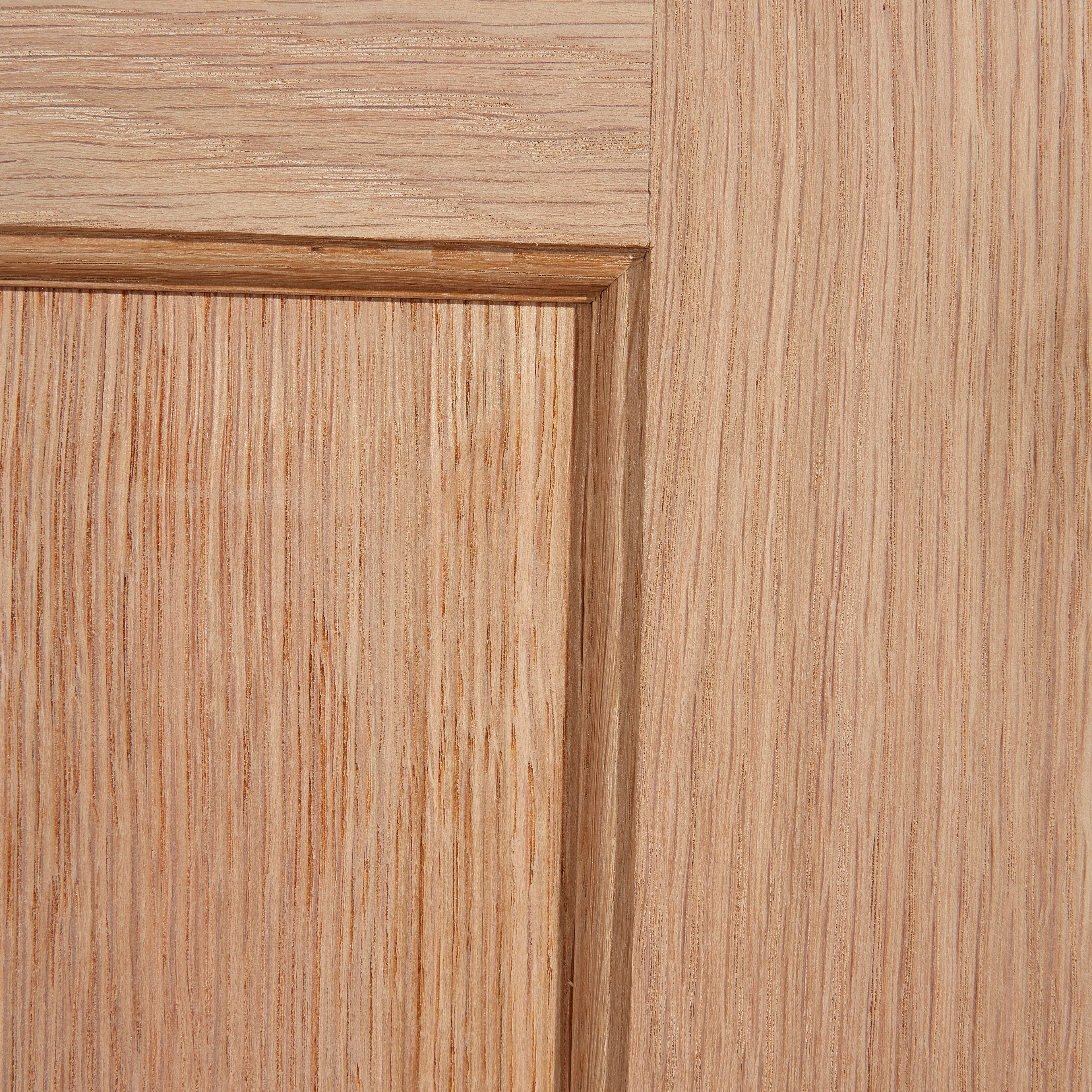 4 panel Classic Oak veneer Internal Door, (H)1981mm (W)762mm (T)35mm