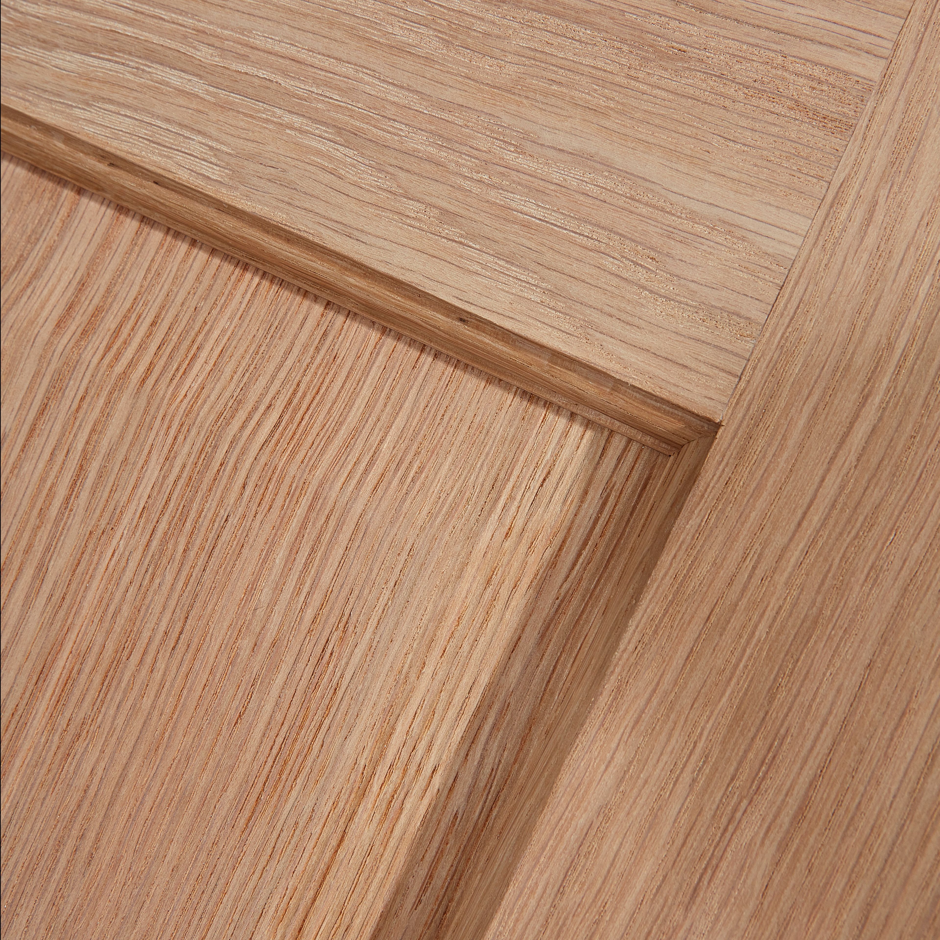 4 panel Unglazed Classic Oak veneer Internal Fire door, (H)1981mm (W ...