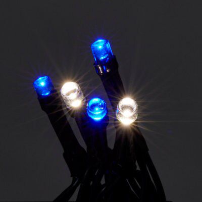 400 Blue/ice white (Dual colour) LED String lights Without timer ...