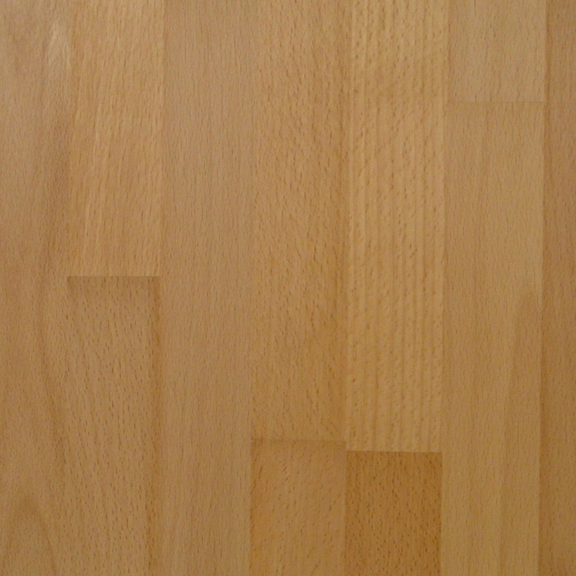 40mm Solid beech Square edge Kitchen Breakfront Worktop, (L)3000mm ...