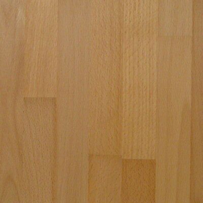 40mm Solid beech Square edge Kitchen Breakfront Worktop, (L)3000mm ...