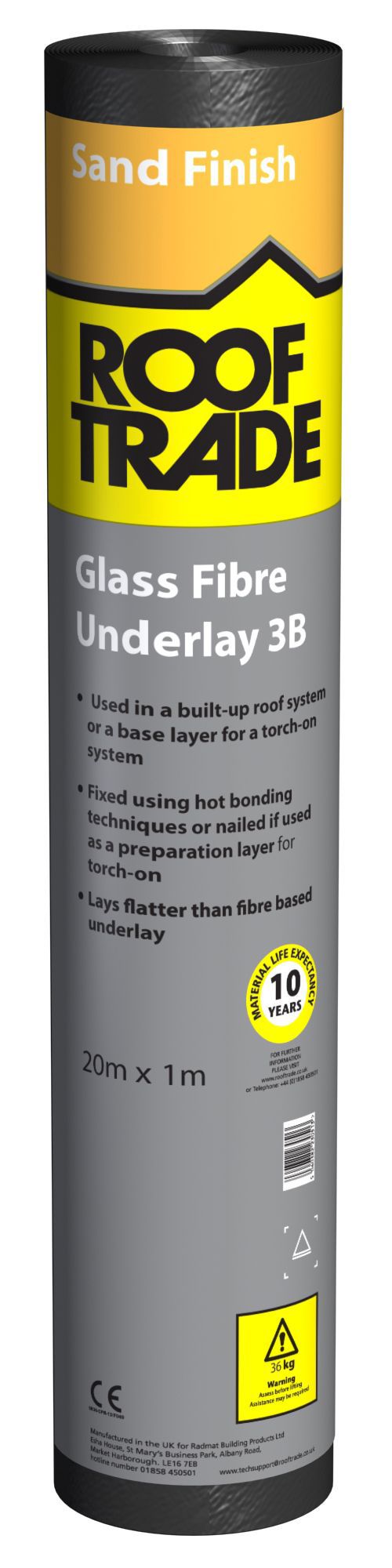 5060382230513 GLASS FIBRE UNDERLAY (WAS TYPE 3B) 20M | DIY at B&Q