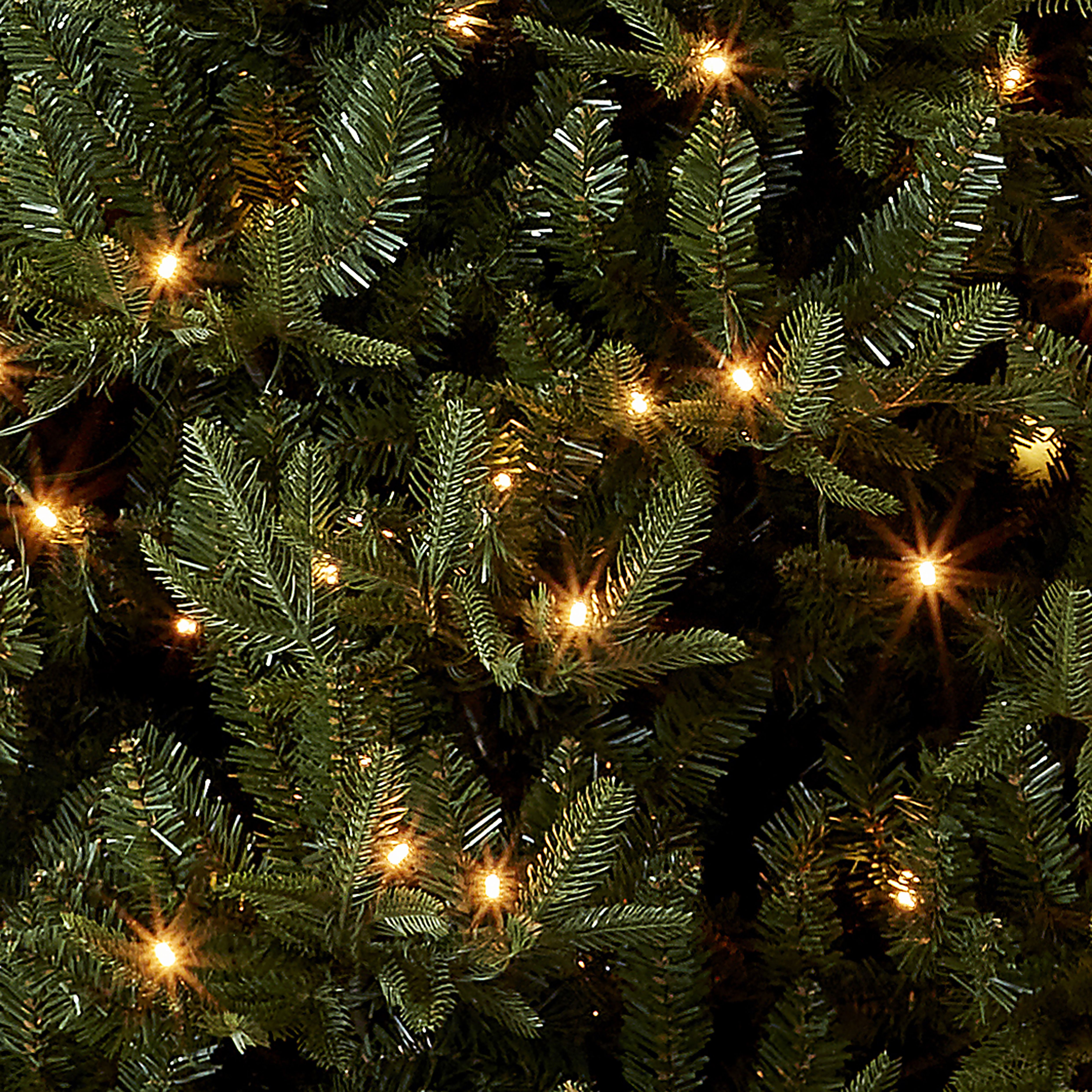 6ft Full Fraser Fir Warm white LED Pre-lit Artificial Christmas tree ...