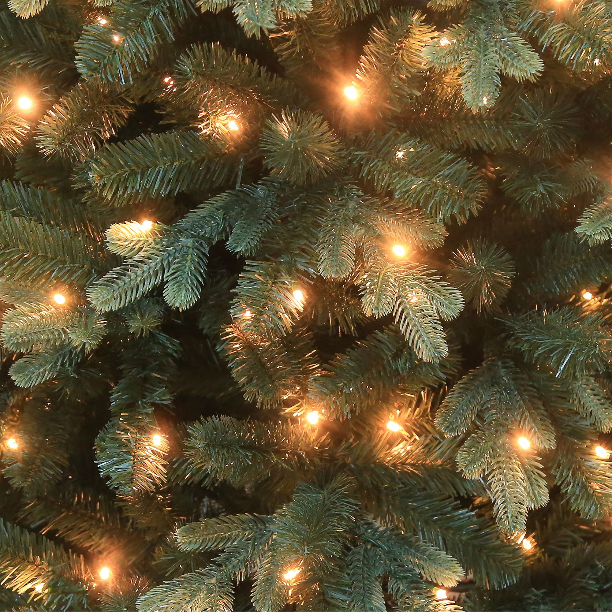 6ft Full Olber Warm white LED Pre-lit Artificial Christmas tree - Green