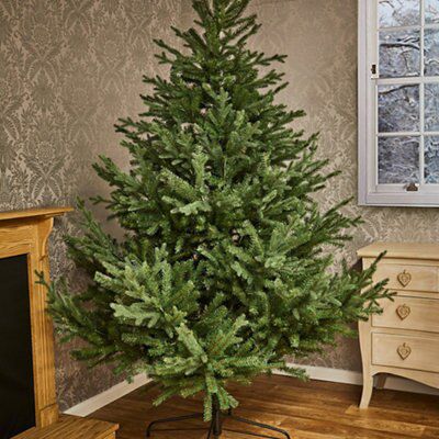 6ft Glenshee Spruce Green Hinged Full Artificial Christmas tree