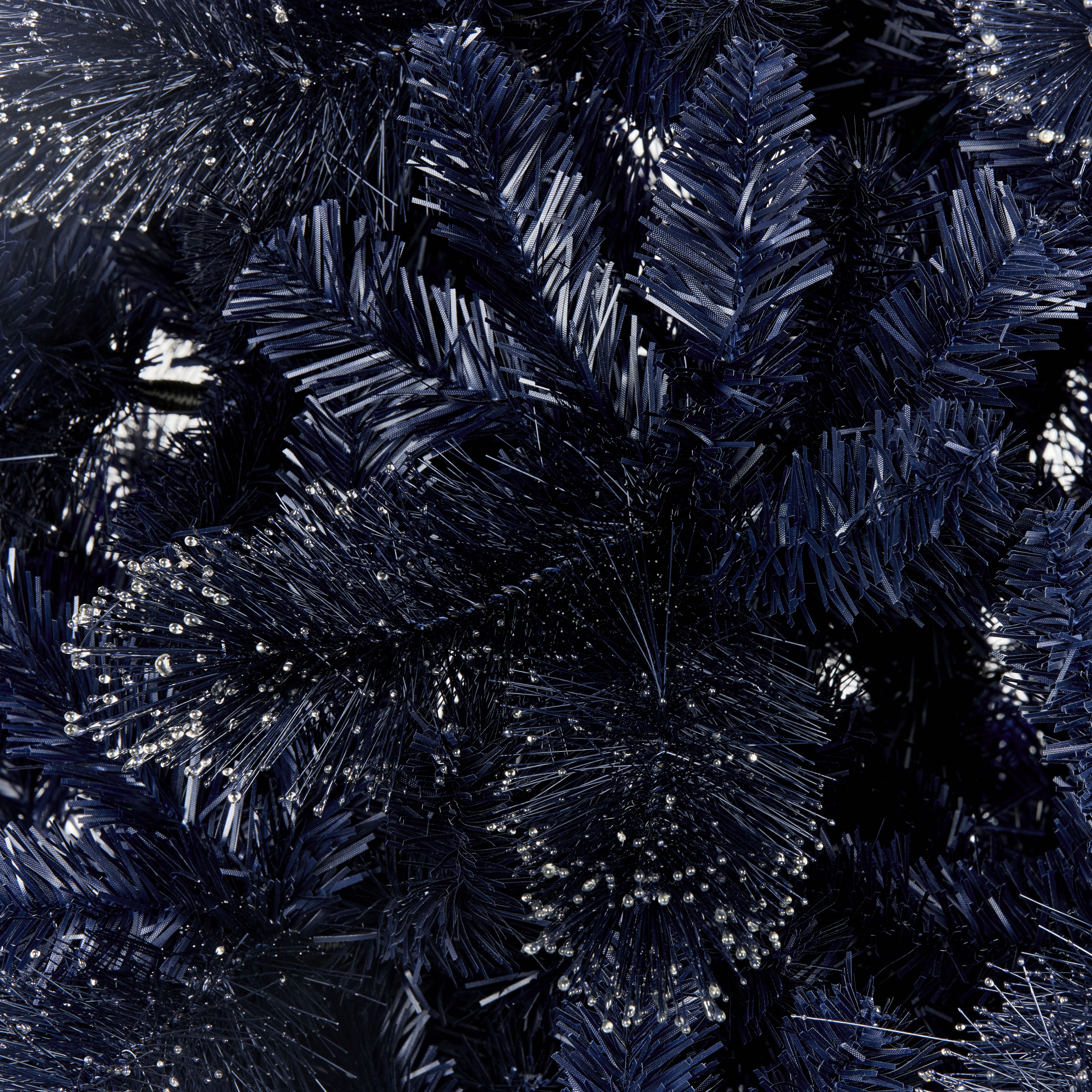 6ft Midnight Blue Hinged Full Artificial Christmas tree