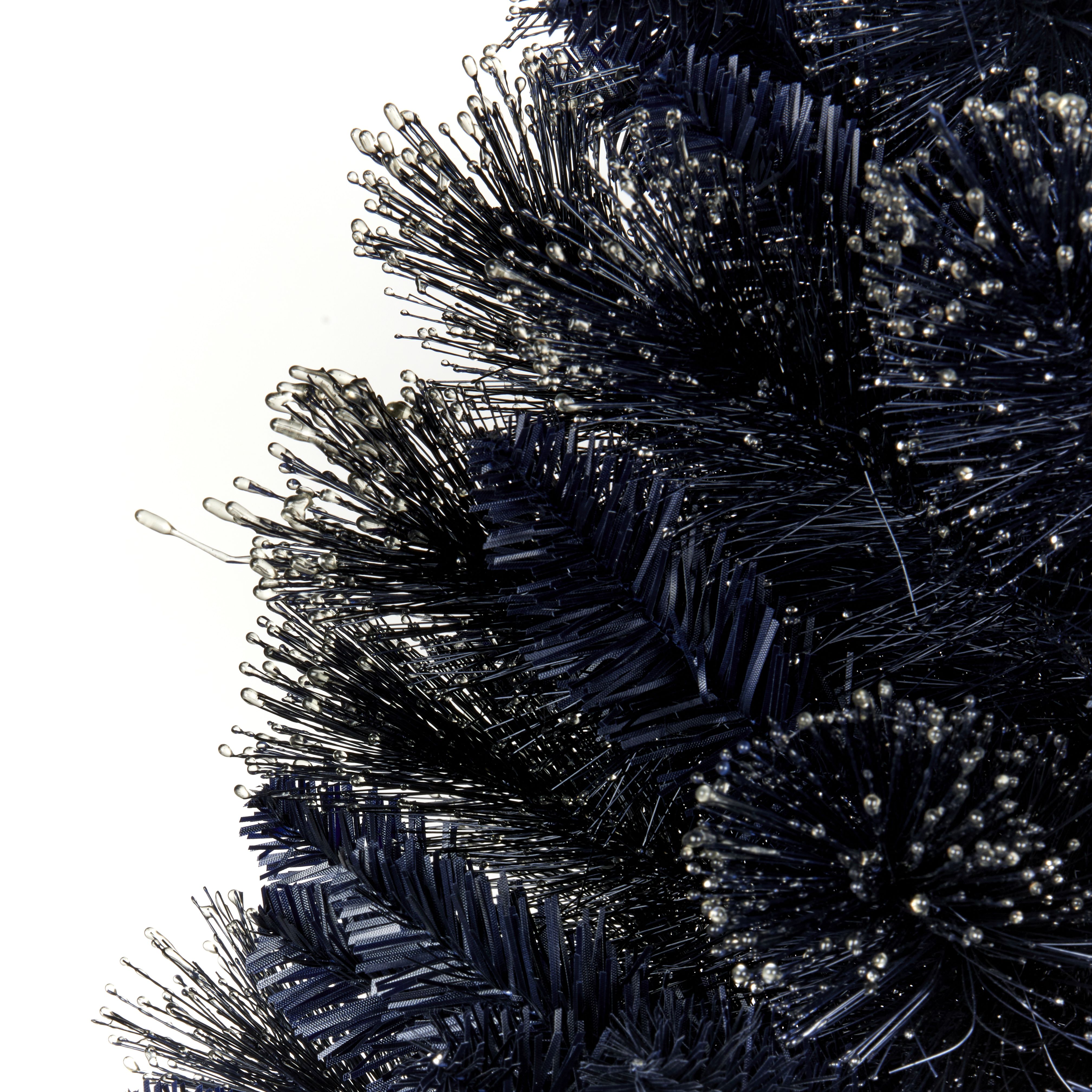 6ft Midnight Blue Hinged Full Artificial Christmas tree