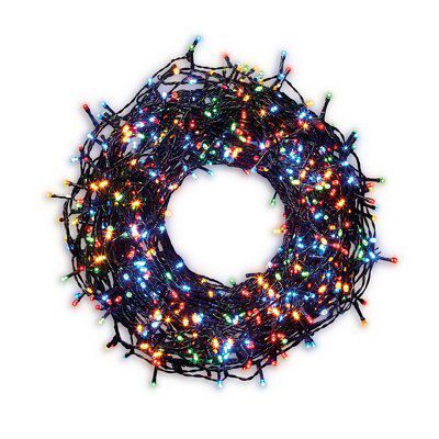 720 Multicolour LED With timer String lights Green cable