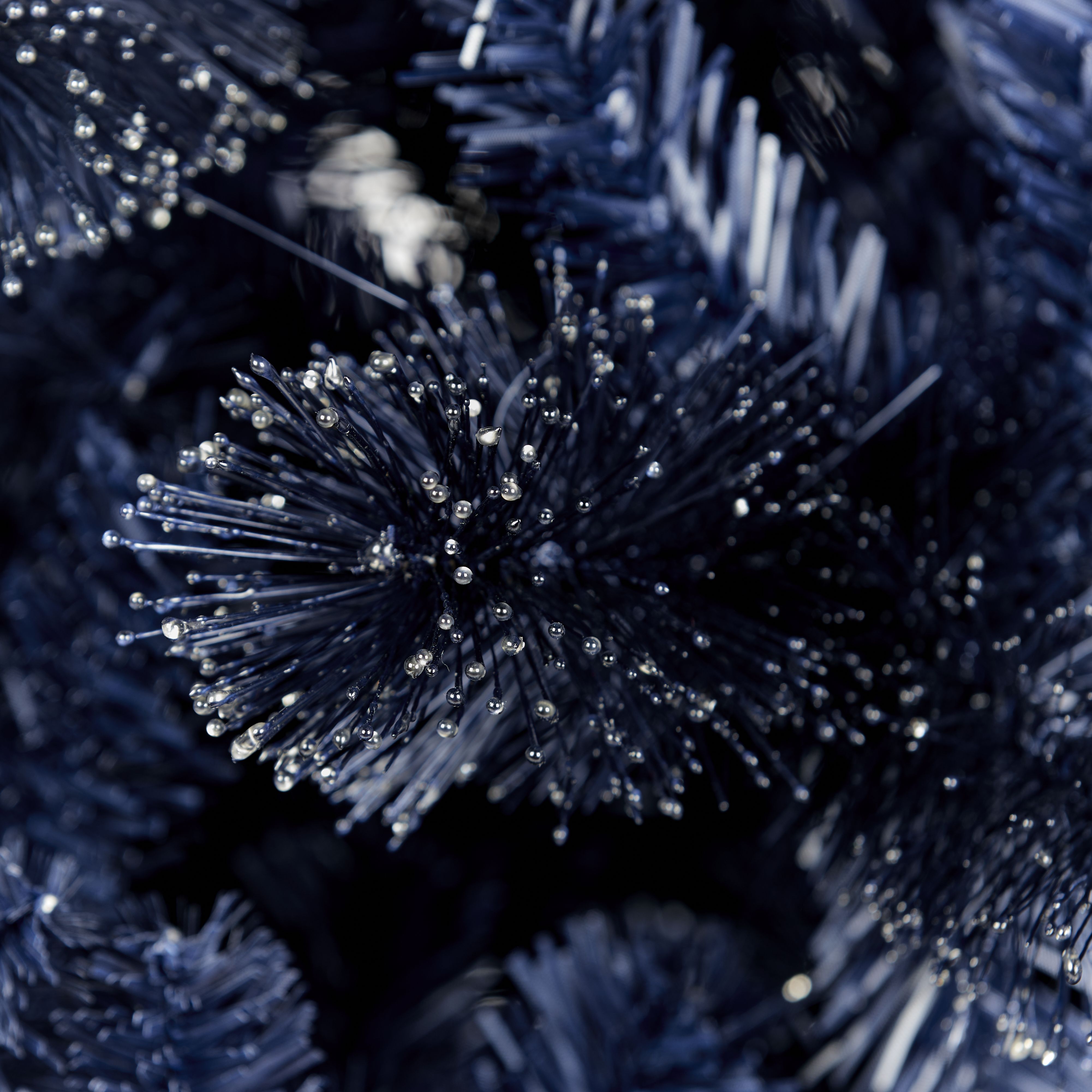7ft Dew drop fir Hinged Full Artificial decorative tree - Blue